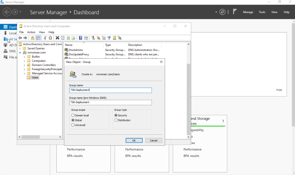 Windows Server - Deplo... | AQUILA Documentations